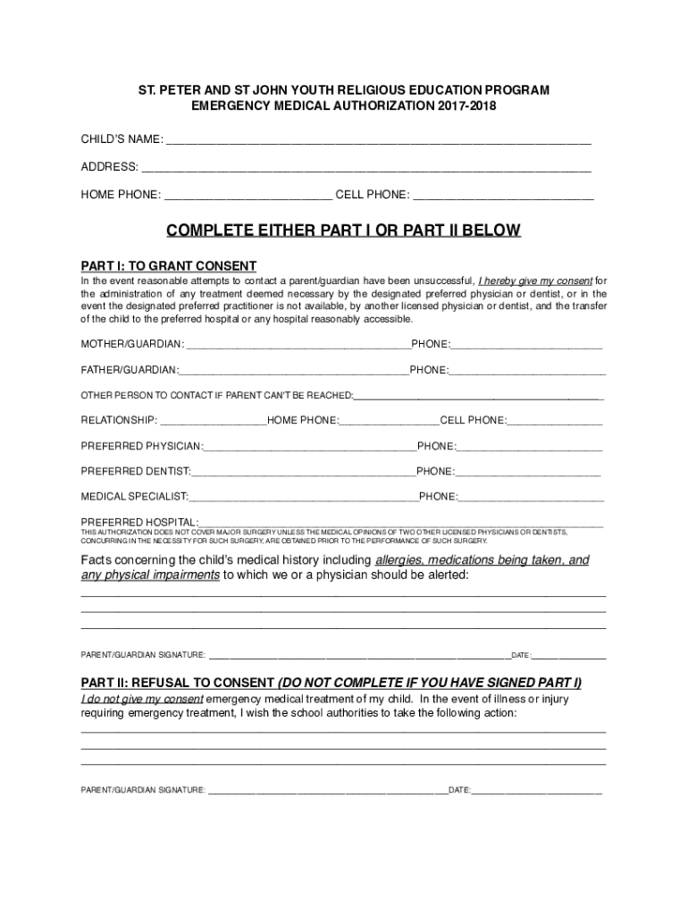 Fillable Online CCD-EMERGENCY-MEDICAL-FORM Fax Email Print - pdfFiller