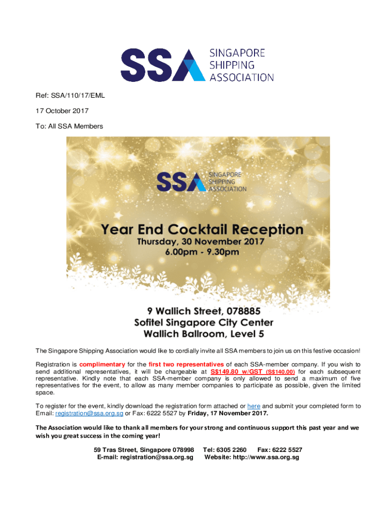 Fillable Online Ref: SSA/110/17/EML Fax Email Print - pdfFiller