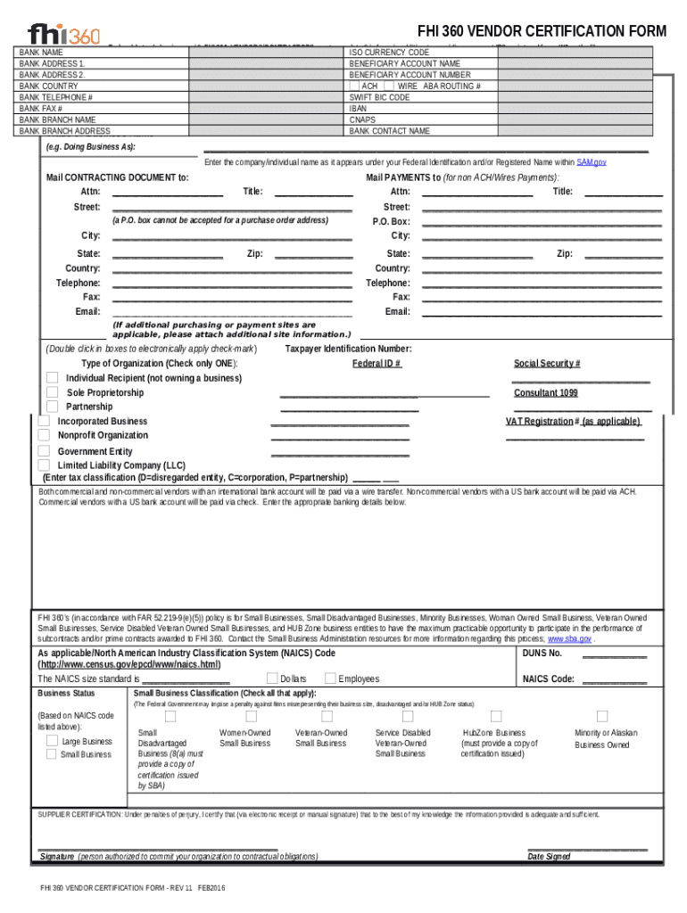 Supplier Certification Doc Template | pdfFiller