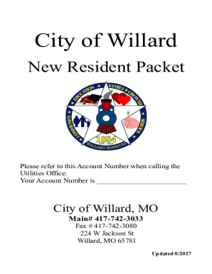 Fillable Online New Resident Packet Fax Email Print - pdfFiller