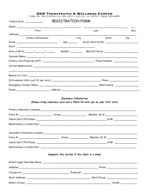 Fillable Online DSM Intake Form Fax Email Print - pdfFiller