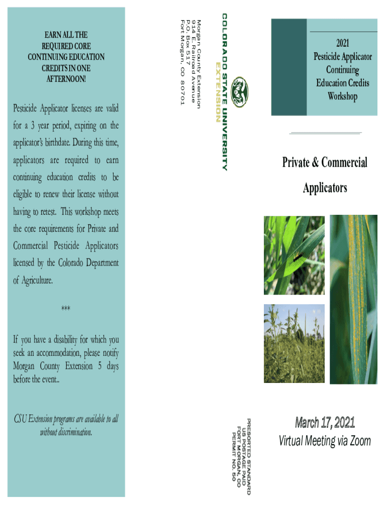 Fillable Online Pesticide Applicator Certification and Licensing ...
