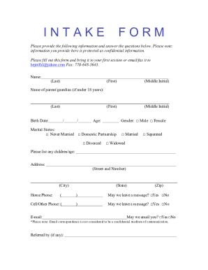 Fillable Online Client Intake Form WordFormat.docx Fax Email Print ...