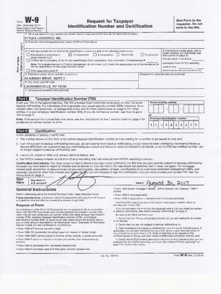Fillable Online Bank Of America W 9 Form - Fill and Sign Printable ...