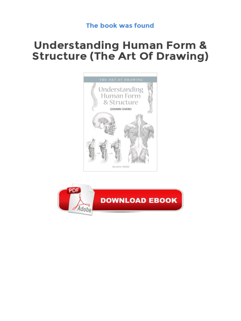 Fillable Online Understanding Human Form & Structure (The Art Of ...