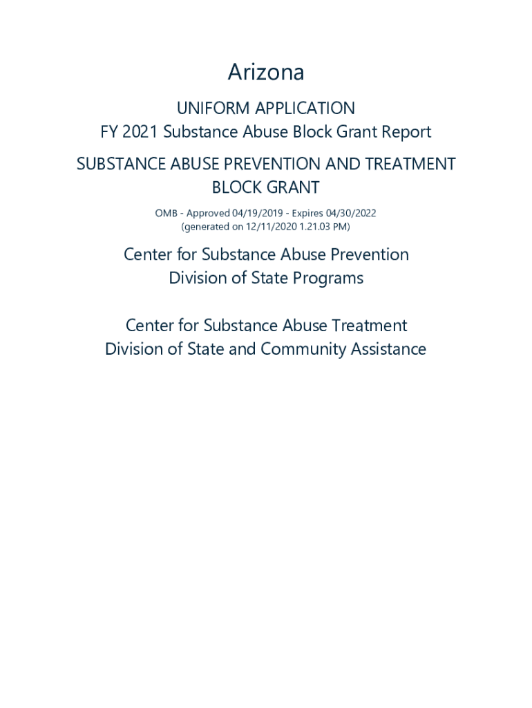 Fillable Online Substance Abuse Block Grant (SABG) and Mental Health ...