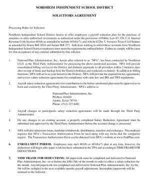 Fillable Online Nordheim ISD Solicitor's Agreement - 10-27-08 Fax Email ...