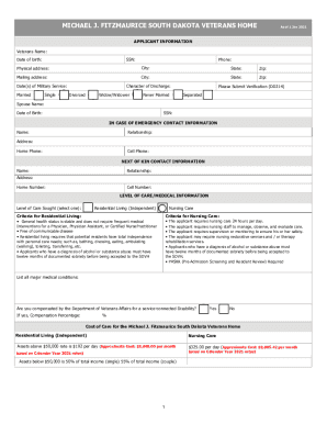Fillable Online Date(s) of Military Service: Fax Email Print - pdfFiller