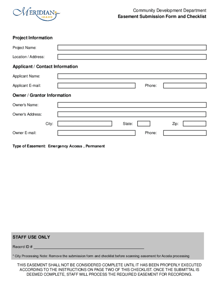Fillable Online www meridiancity Sample Encroachment Letter Fax Email ...