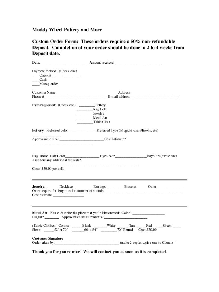 Fillable Online History, Artists, Crafts and More - Muddy Wheel Pottery and More Fax Email Print ...