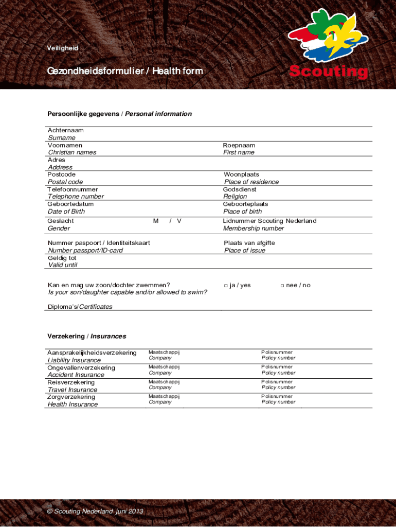 Fillable Online aanvraagformulier medische gegevens door patient Fax Email Print - pdfFiller