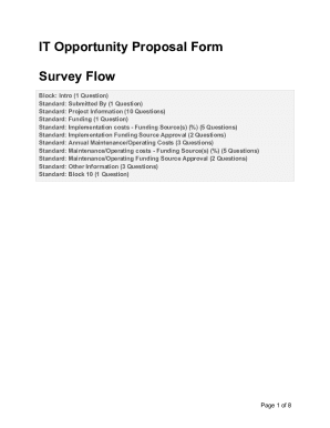 Fillable Online IT Opportunity Proposal Form Survey Flow - University of Alberta Fax Email Print ...