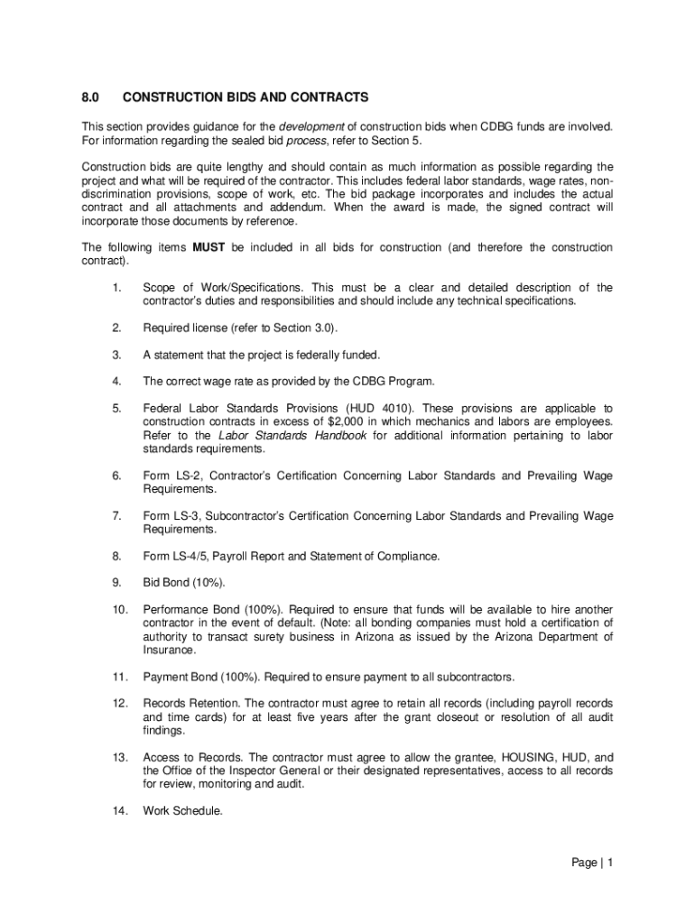 Fillable Online Bid Documents - Construction Procurements.pdf Fax Email ...
