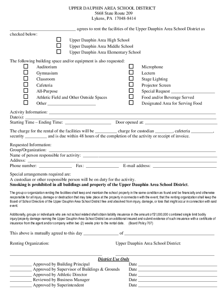 Fillable Online Search for Public School Districts - District Detail for Upper Dauphin ... Fax ...