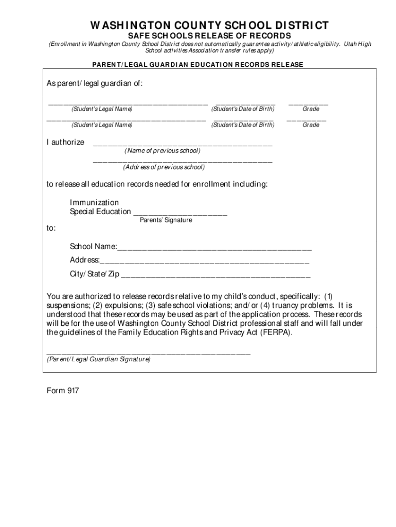 Fillable Online Managing School and ESD Records - Washington State ...