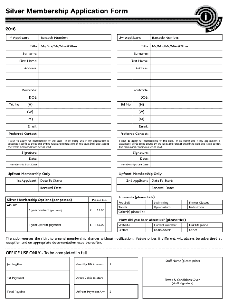 Fillable Online thejunctionbroadstone co Fillable Online Title Mr, Mrs ...