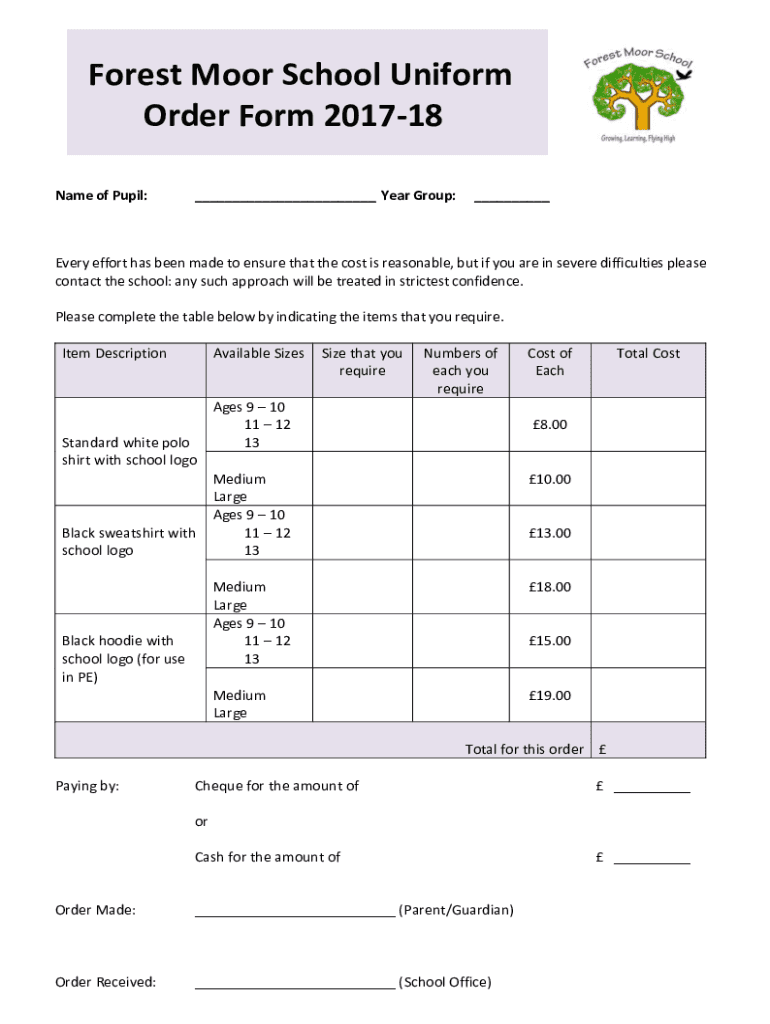 Fillable Online forestmoor n-yorks sch 2019 school and principal ...