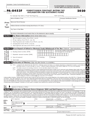 Fillable Online Pennsylvania State Tax InformationSupport Fax Email ...