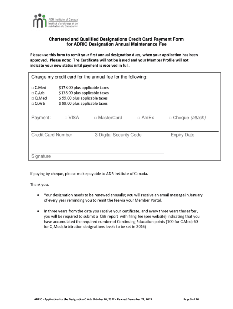 Fillable Online APPLICATION FORM for the designation CHARTERED ...