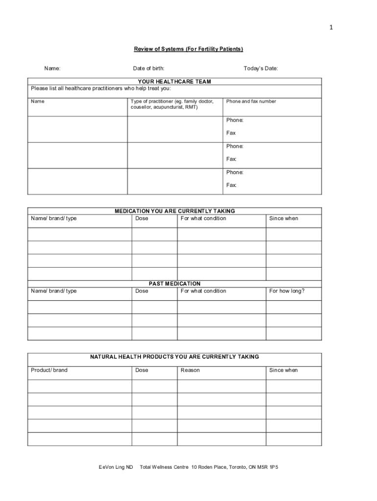 Fillable Online Male Fertility Questionnaire and Worksheet.docx Fax ...