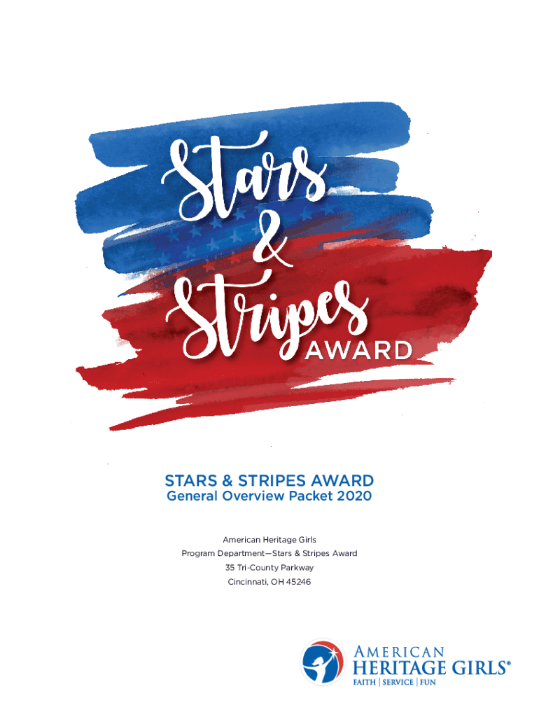 AHG Stars and Stripes Award General Form - Fill Online, Printable, Fillable, Blank - pdfFiller