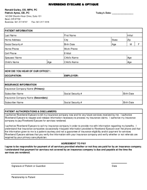 Fillable Online Patient Registration Form - Tara Boyle, DDS Fax Email ...