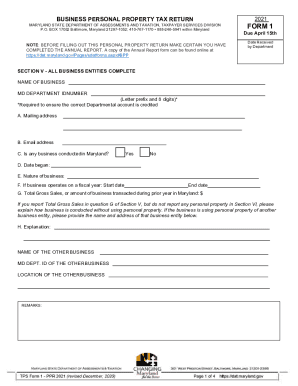 Fillable Online BUSINESS PERSONAL PROPERTY TAX RETURN - Form 7 ... Fax ...