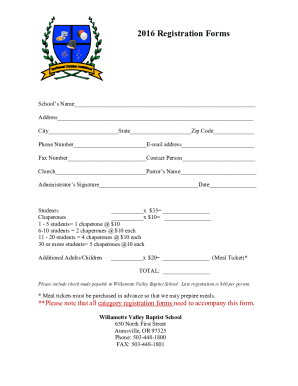 Fillable Online REGISTRATION FORM ZION TEMPLE CHRISTIAN ... Fax Email ...