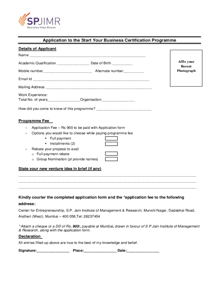 Fillable Online Business Certificate for Sole Proprietorships and ...