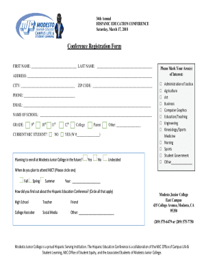 Fillable Online STUDENT REPRESENTATIVE - MJC Fax Email Print - pdfFiller
