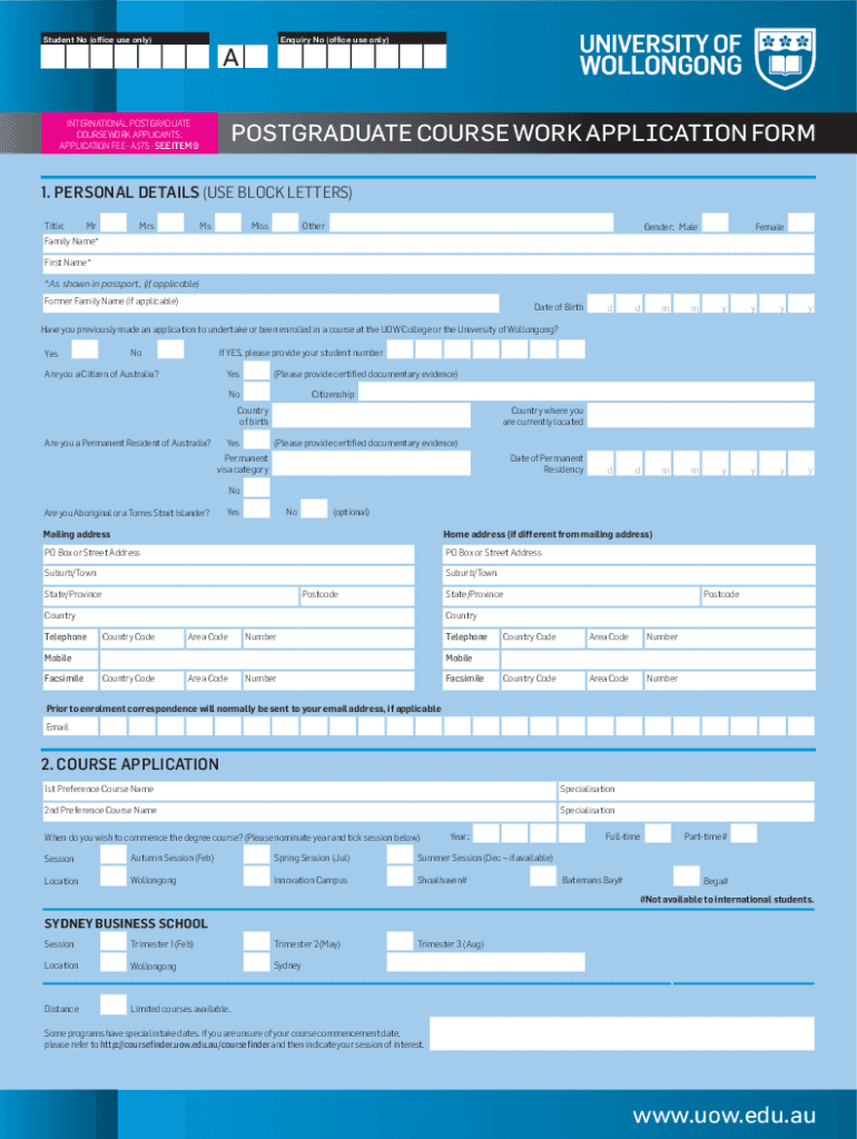 Fillable Online Application for Admission to QUT as an ... - ieconline ...