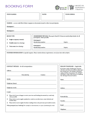Fillable Online Travel Registration Form TemplateJotForm Fax Email ...