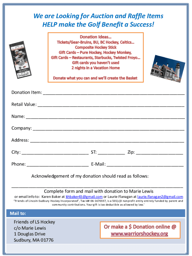 Fillable Online 10+ Benefit raffle ideasauction baskets, silent auction ...