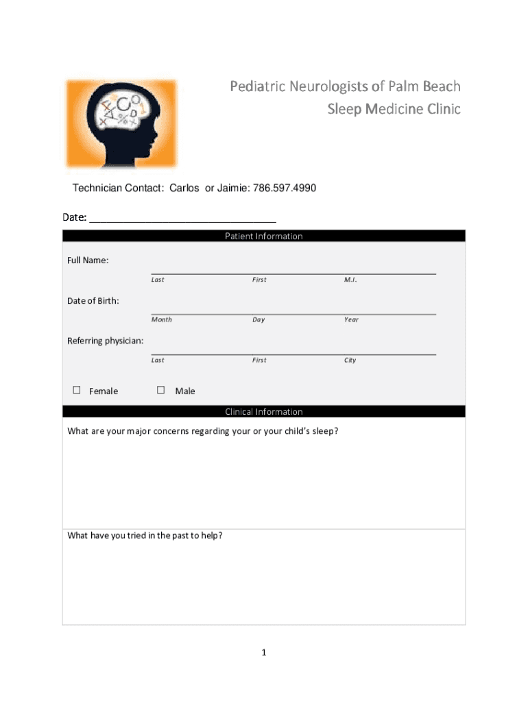 Fillable Online pre sleep questionnaire Eliu Fax Email Print - pdfFiller