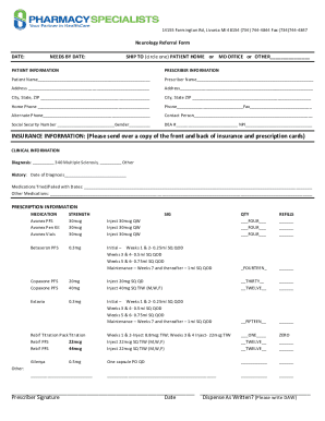Fillable Online Neurology Clinical Evaluation Exercise (NEX v.2) Fax ...