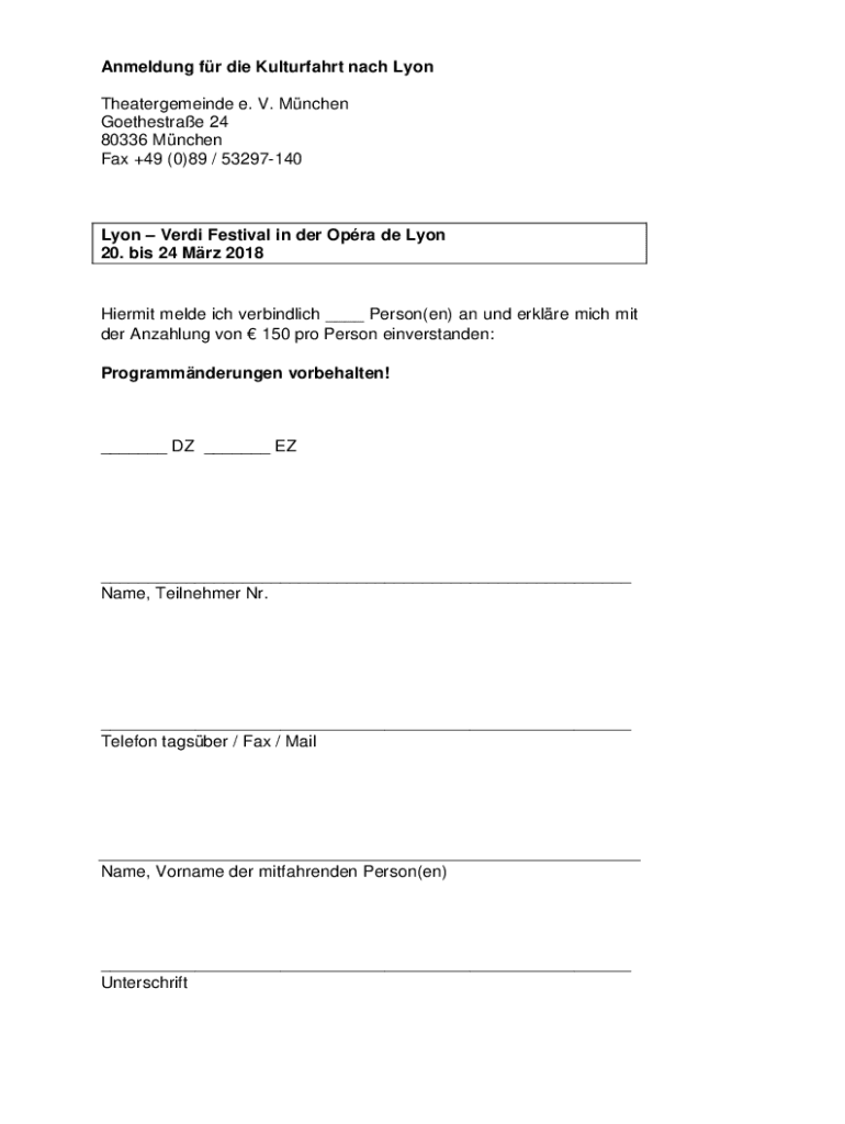 Fillable Online Anmeldeformular Lyon.doc Fax Email Print - pdfFiller