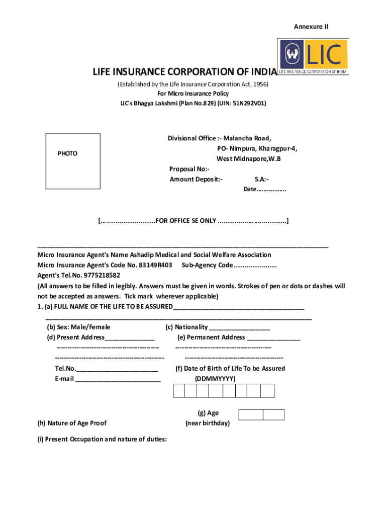 Bhagyalakshmi Maturity Claim Form Pdf Download - Fill Online, Printable, Fillable, Blank | pdfFiller