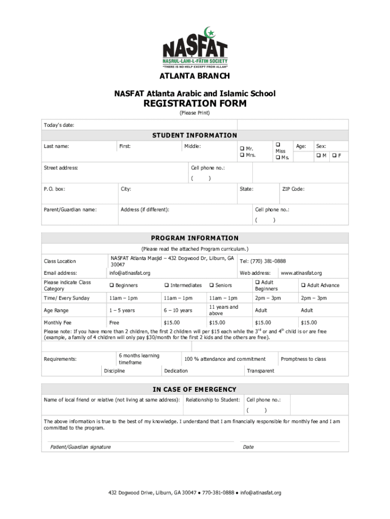 Fillable Online Registration Form Doc - Fill Out and Sign Printable PDF ...