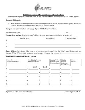 Fillable Online HCPSS - REQUEST FORM Fax Email Print - pdfFiller