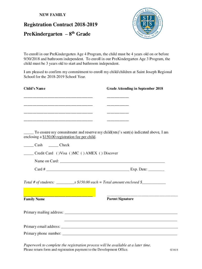 Fillable Online Pre-K - 12 / Registration and Enrollment - Allen ...