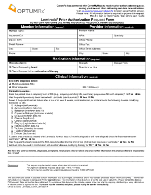 Fillable Online optumrx pa form for Prior Authorization ... Fax Email ...