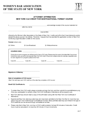 Fillable Online Attorney Affirmation Form - Nontraditional Format.doc ...