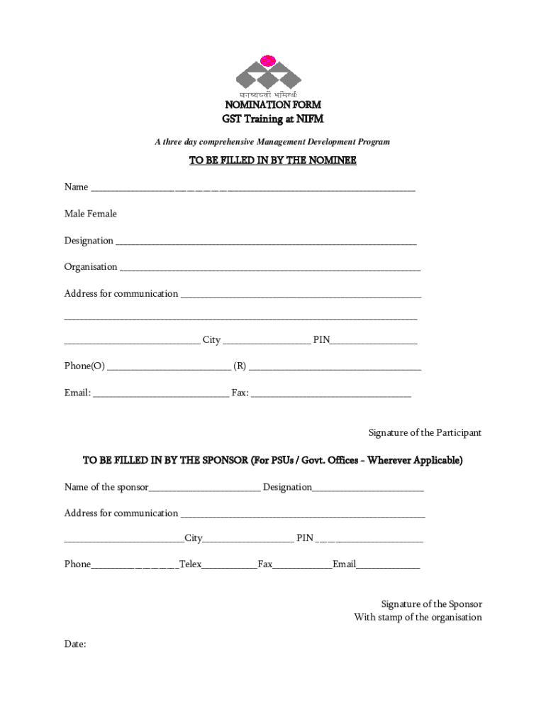 Fillable Online nifm ac Certification Process of NIFM, NIFM Certificate Fax Email Print - pdfFiller