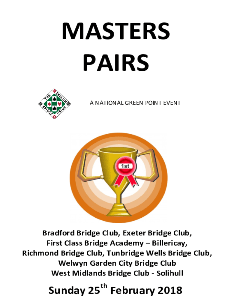 Fillable Online Fillable Online Bradford Bridge Club, Exeter Bridge ...
