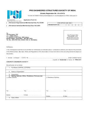 Fillable Online PSI-Membership-Form.docx Fax Email Print - pdfFiller