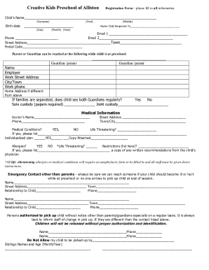 Fillable Online Creative Kids Forms Fax Email Print - pdfFiller