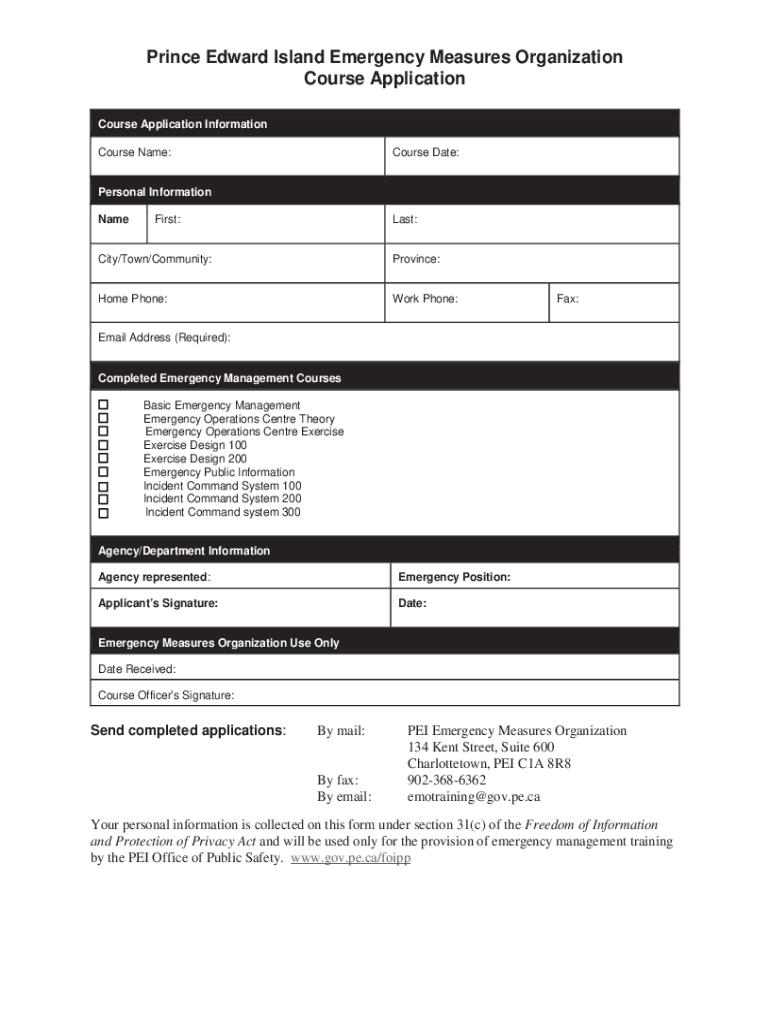 Fillable Online New Course Application Form 2016.pdf Fax Email Print ...