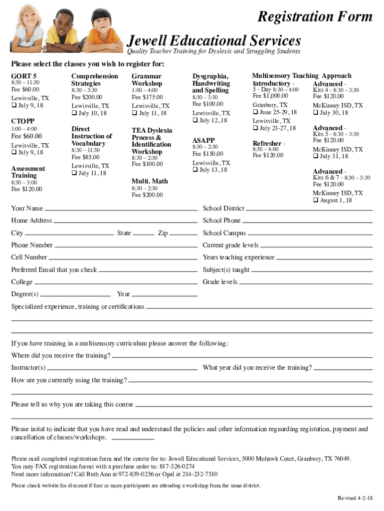 Fillable Online Free Dyslexia ResourcesHomeschooling with Dyslexia Fax ...