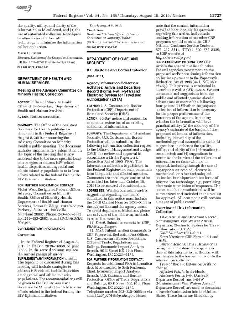 Fillable Online Arrival and Departure Record (Forms I Fax Email Print ...