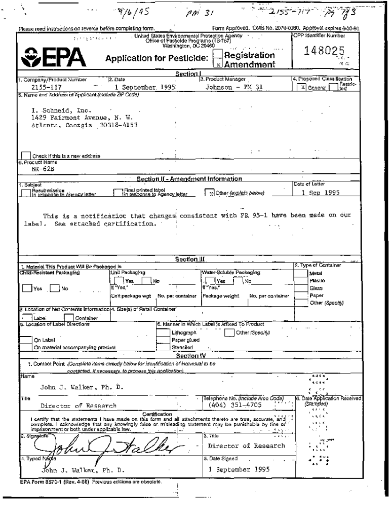 Fillable Online EPA Form 8570-5 Fax Email Print - pdfFiller